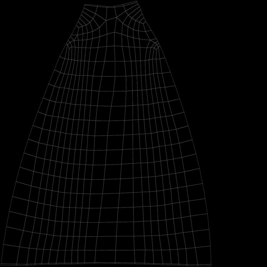 Open-Collar Shadow Cape - 2 Sided Color 3D Model - TurboSquid 2401487