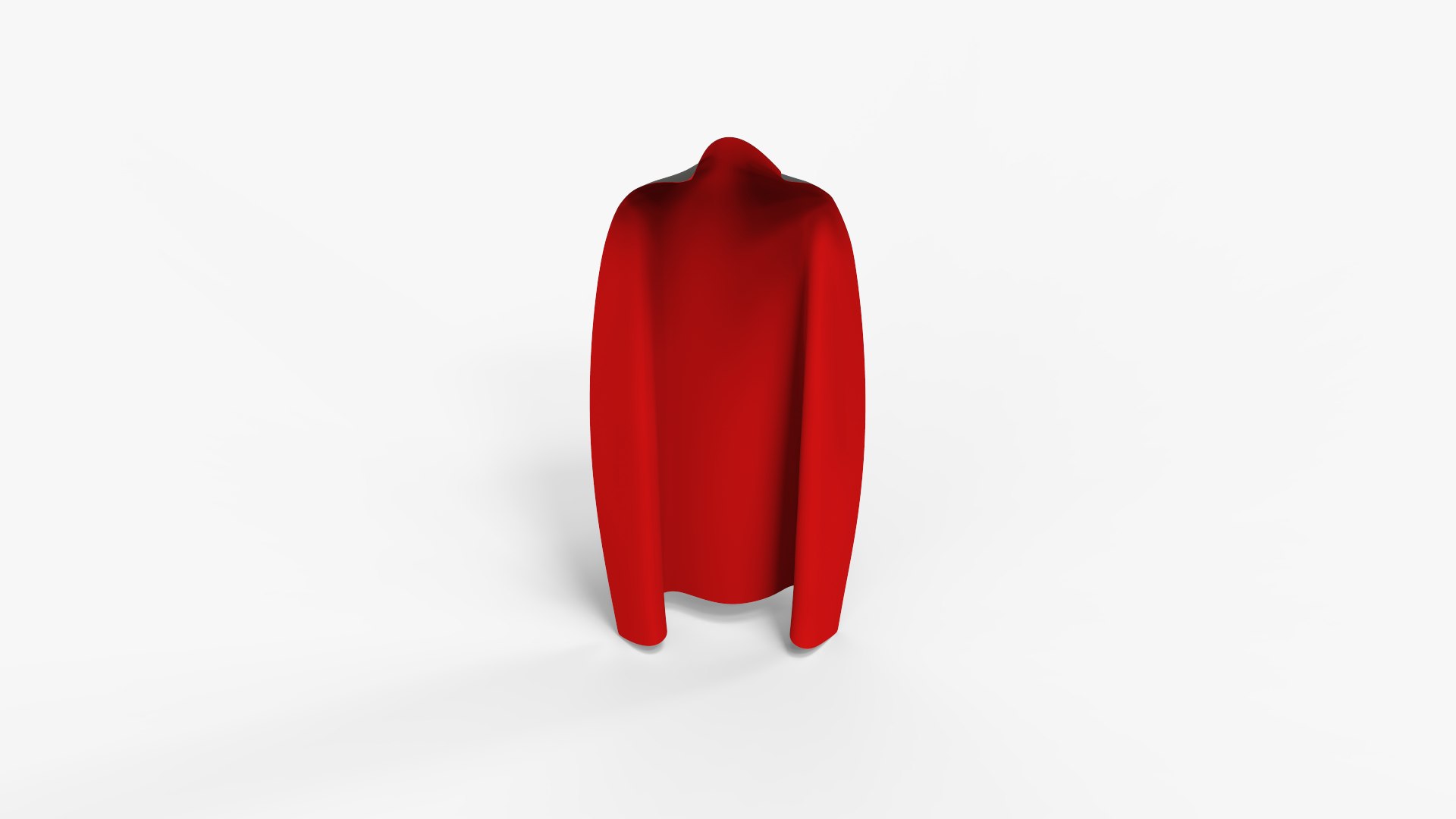 Open-Collar Shadow Cape - 2 Sided Color 3D Model - TurboSquid 2401487