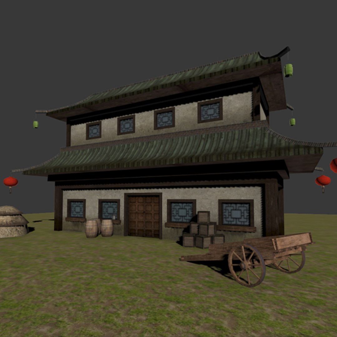 3d Chinese House Model