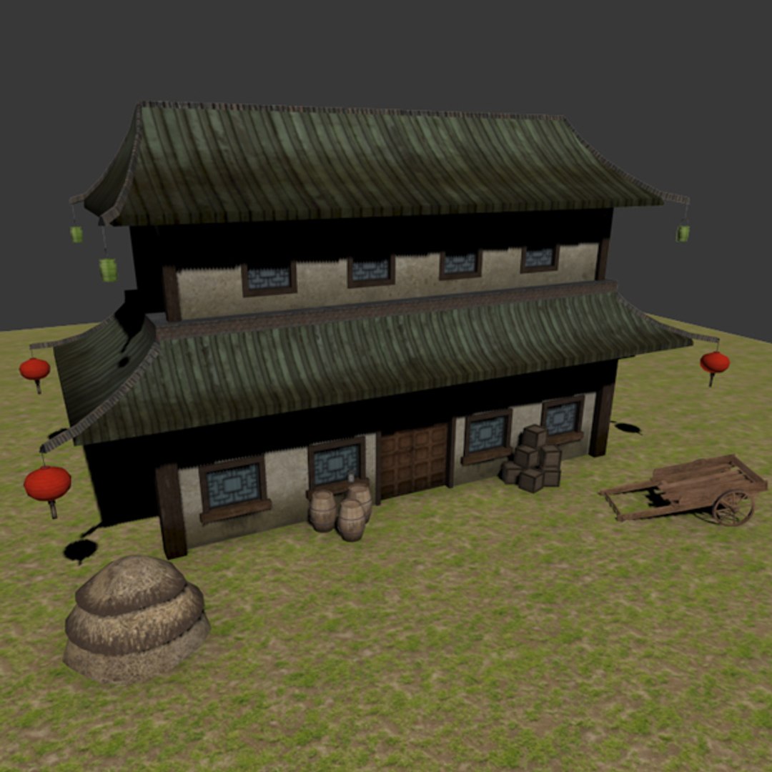 3d Chinese House Model