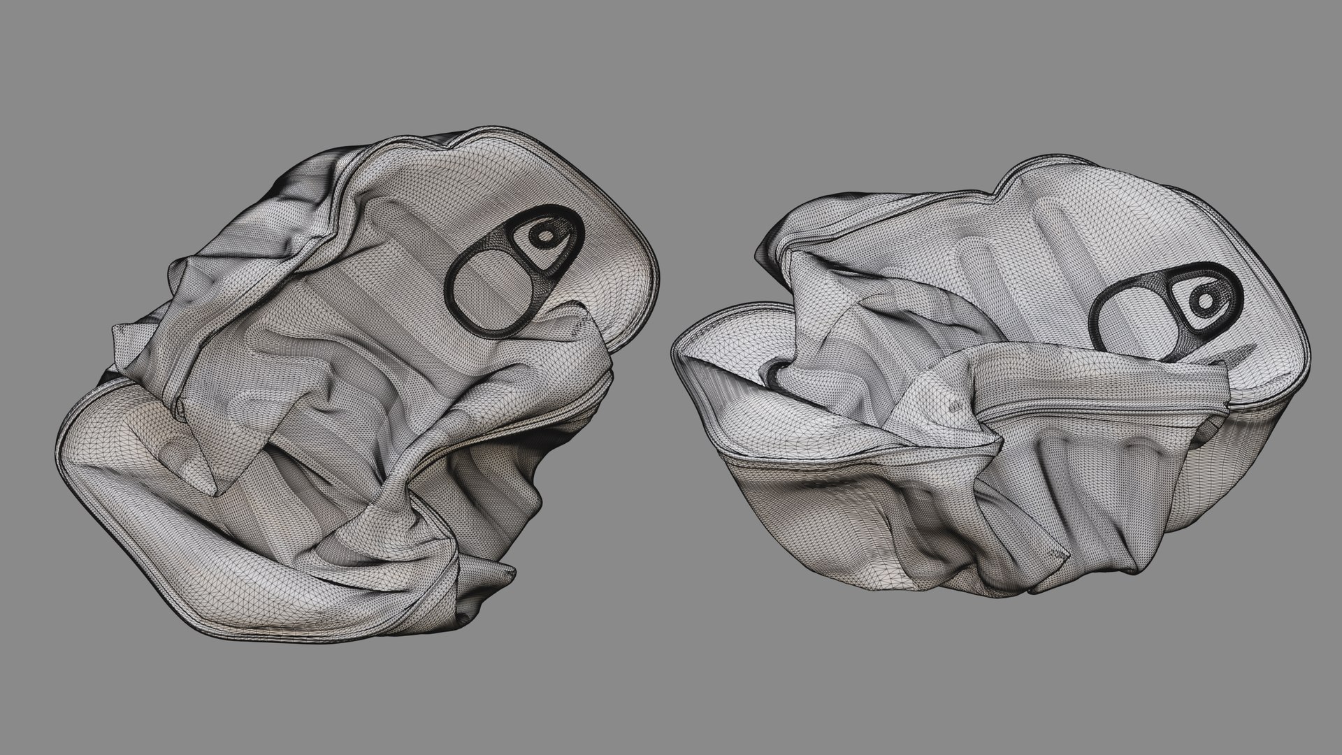 3D Crushed Fish Can 06 Model - TurboSquid 2422298