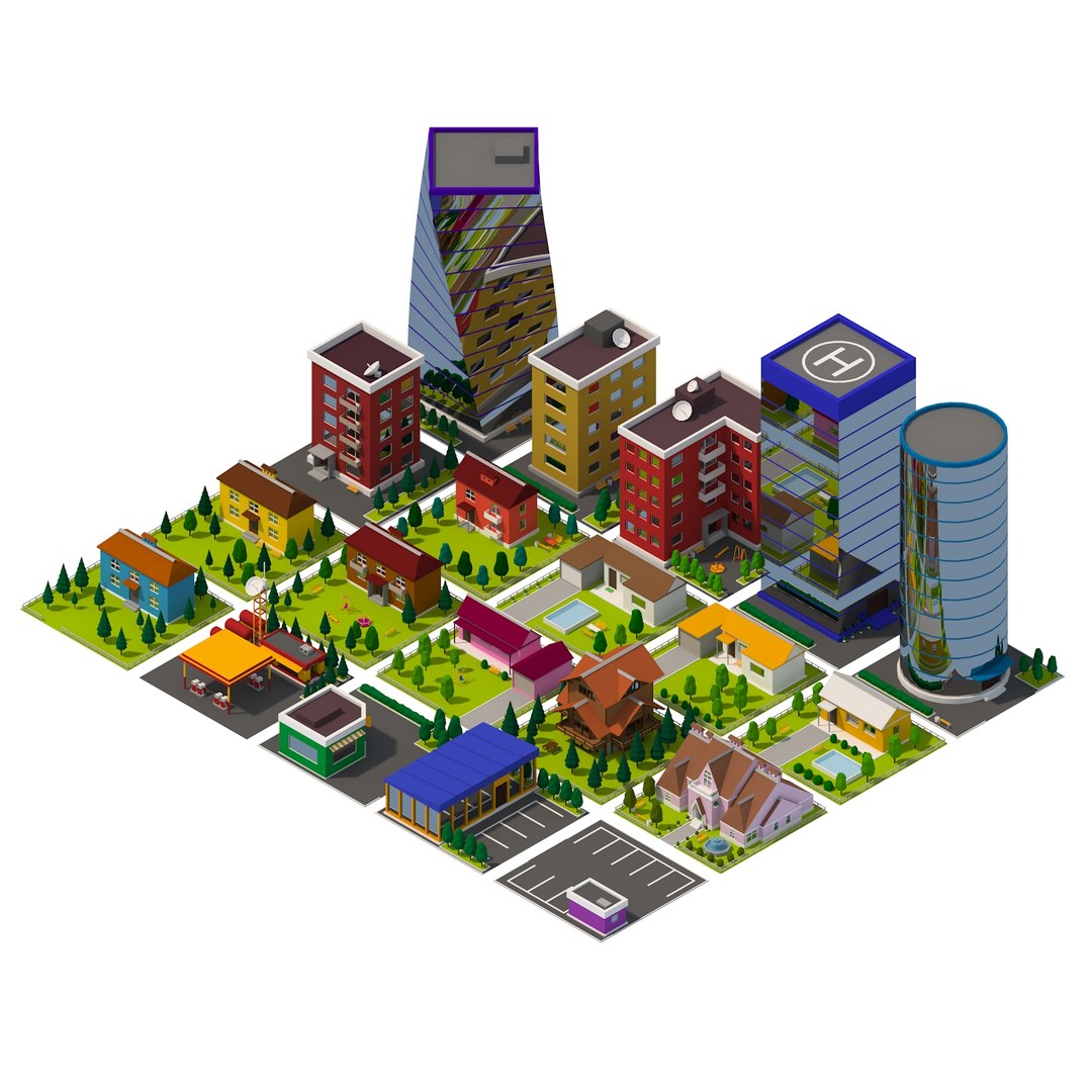3D City Buildings - TurboSquid 1454089