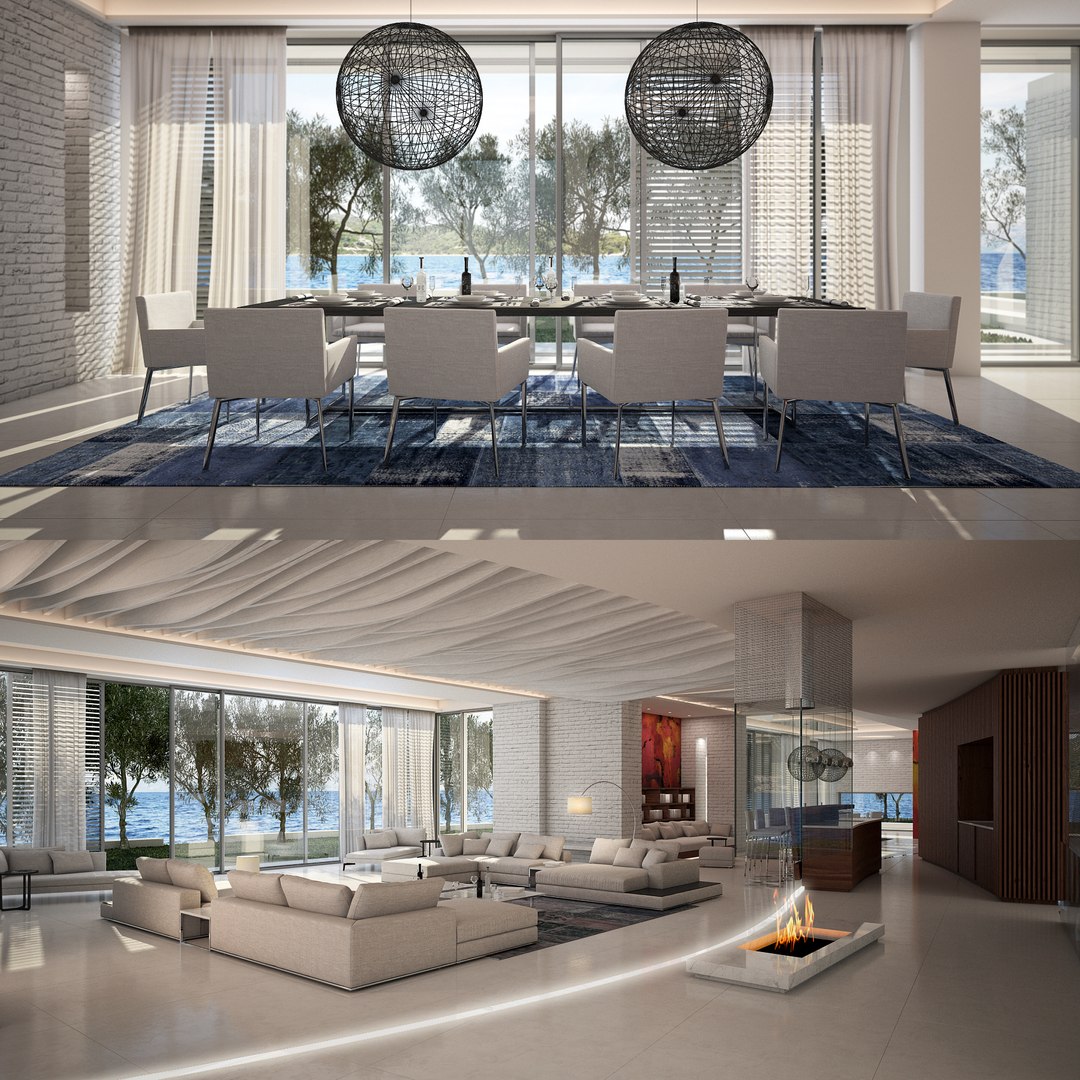 3d Model Scene Realistic Modern