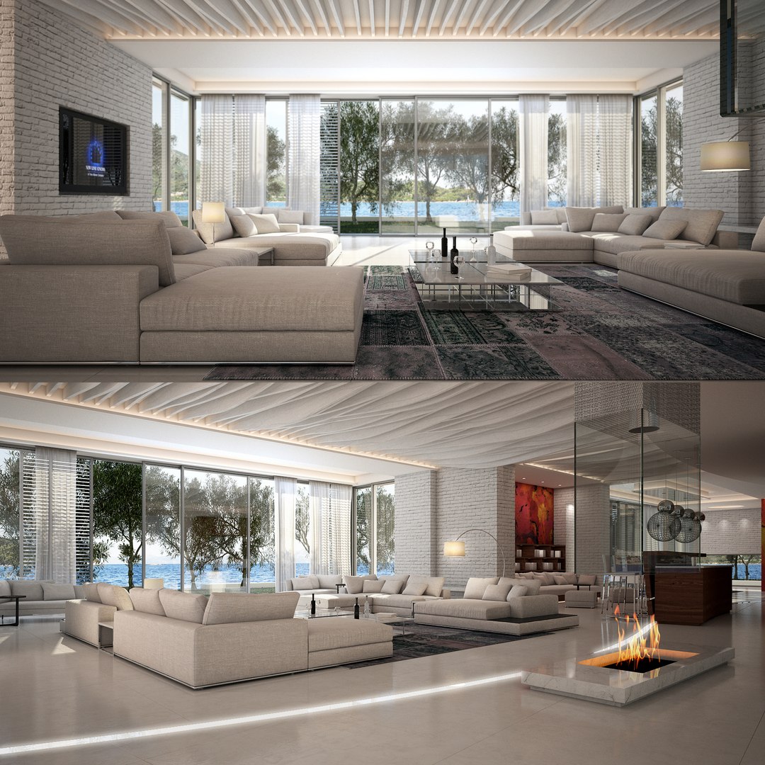 3d Model Scene Realistic Modern