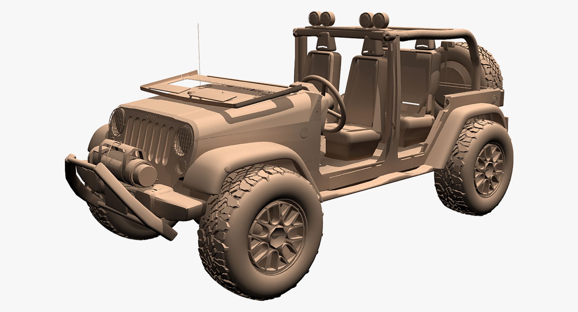 3d Model Of Jeep Wranglers