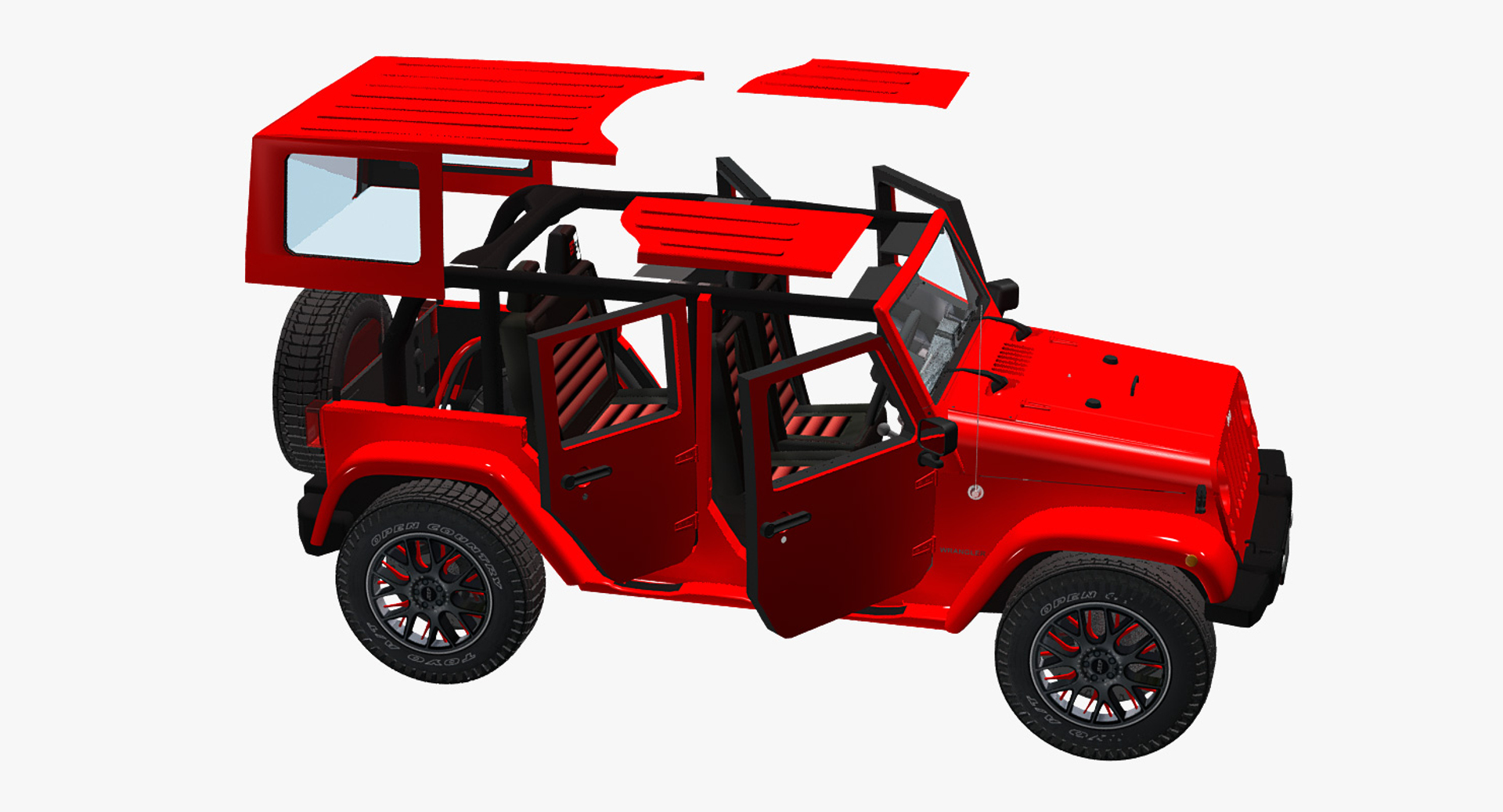 3d Model Of Jeep Wranglers