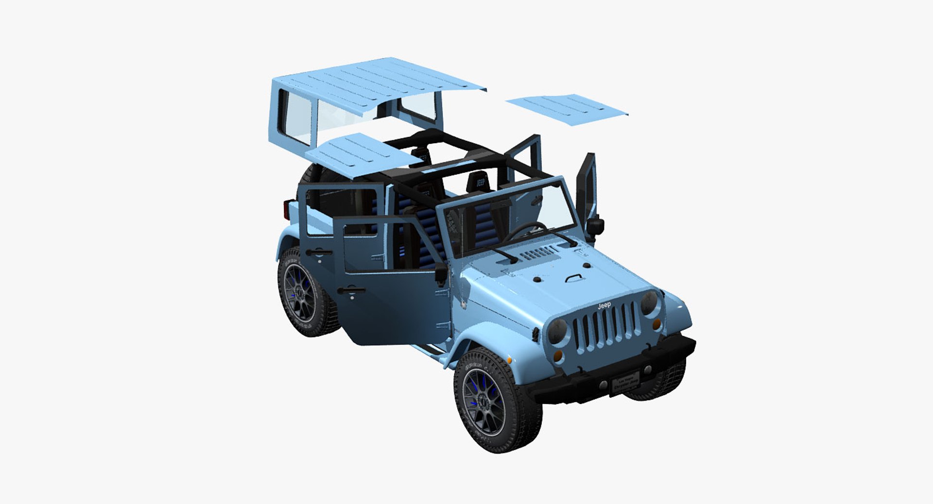 3d Model Of Jeep Wranglers