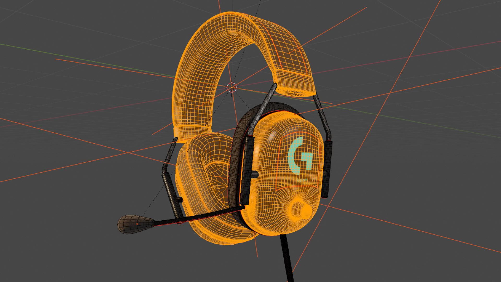 3D Logitech Military Green Headphones A Stunning Blender Creation ...