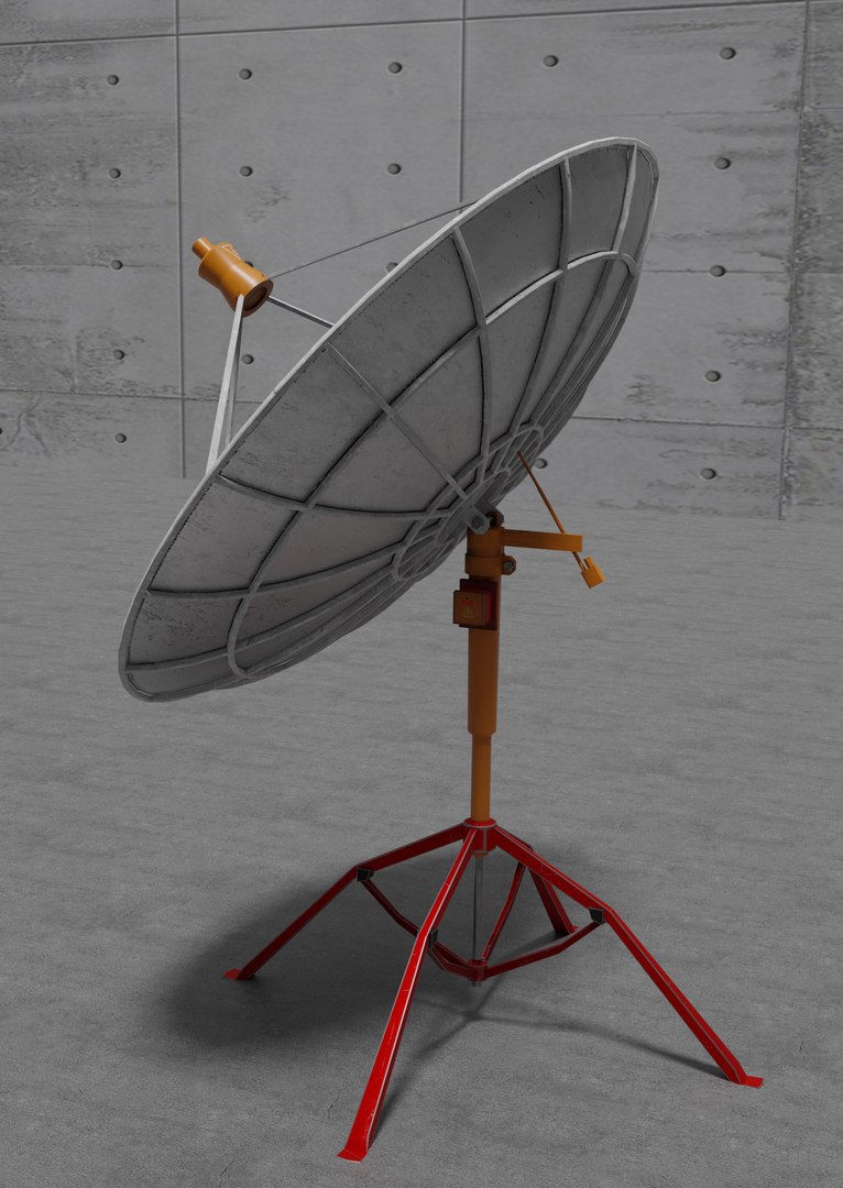 3D Satellite Dish Model - TurboSquid 1841287