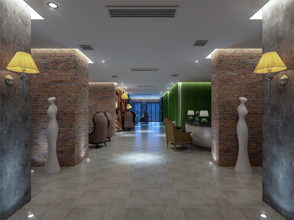 lobby default3Dモデル - TurboSquid 1993175