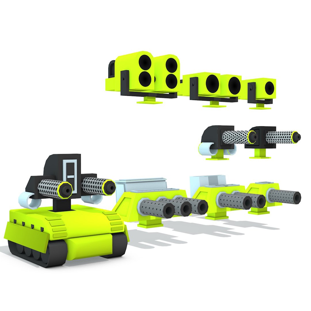 Cartoon Tank model - TurboSquid 2154825