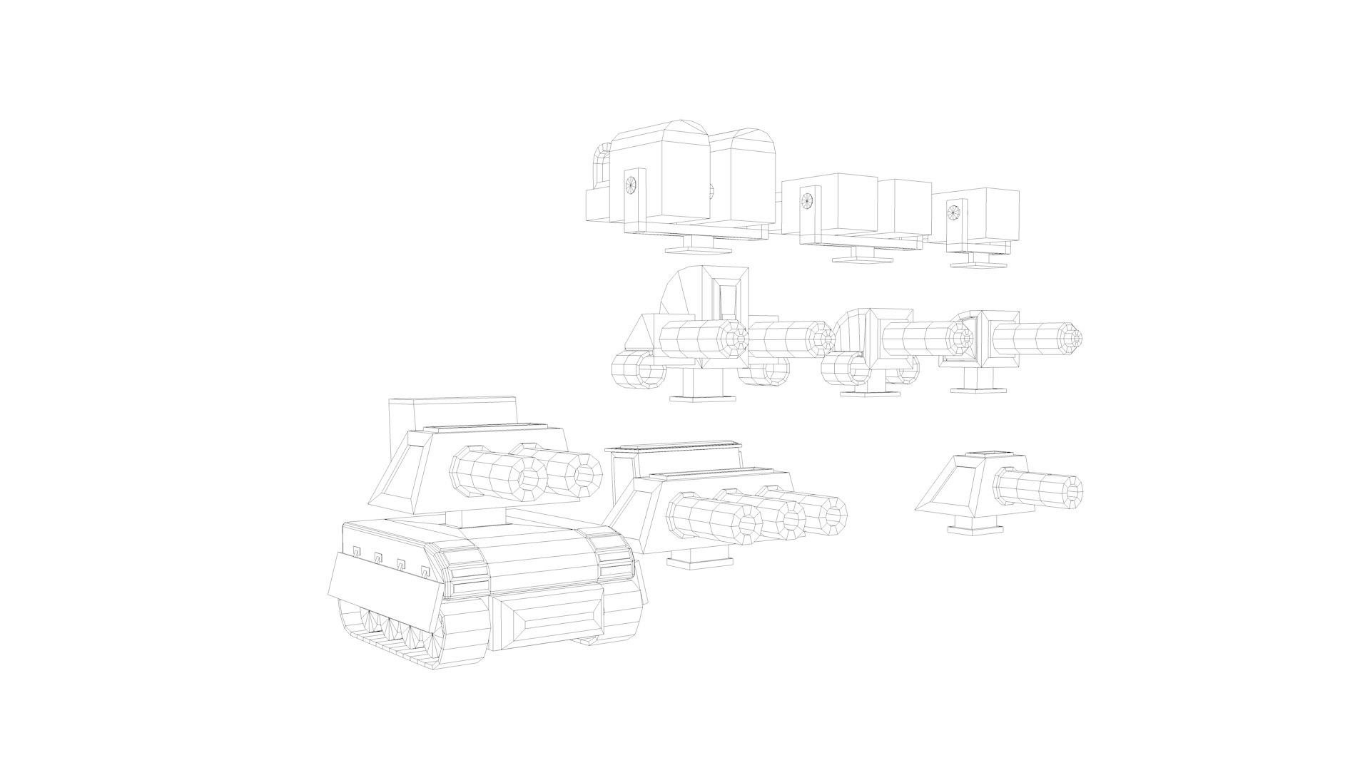 Cartoon Tank model - TurboSquid 2154825