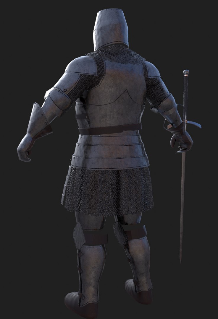 3D Knight Claymore Pbr Model - TurboSquid 1408357