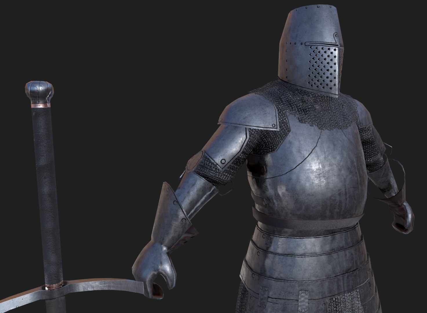 3D Knight Claymore Pbr Model - TurboSquid 1408357