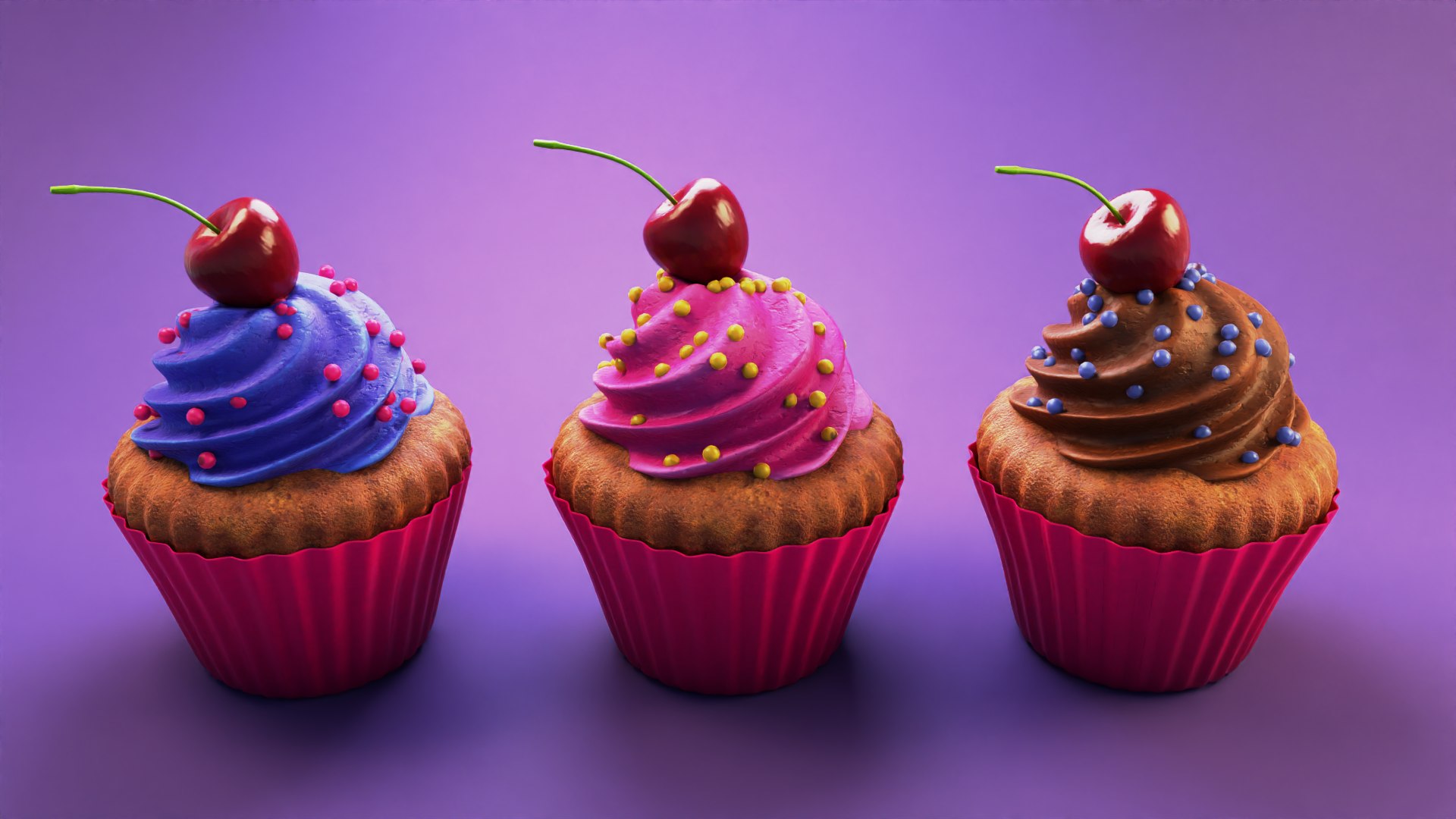 3D Cupcakes Model - TurboSquid 2073834