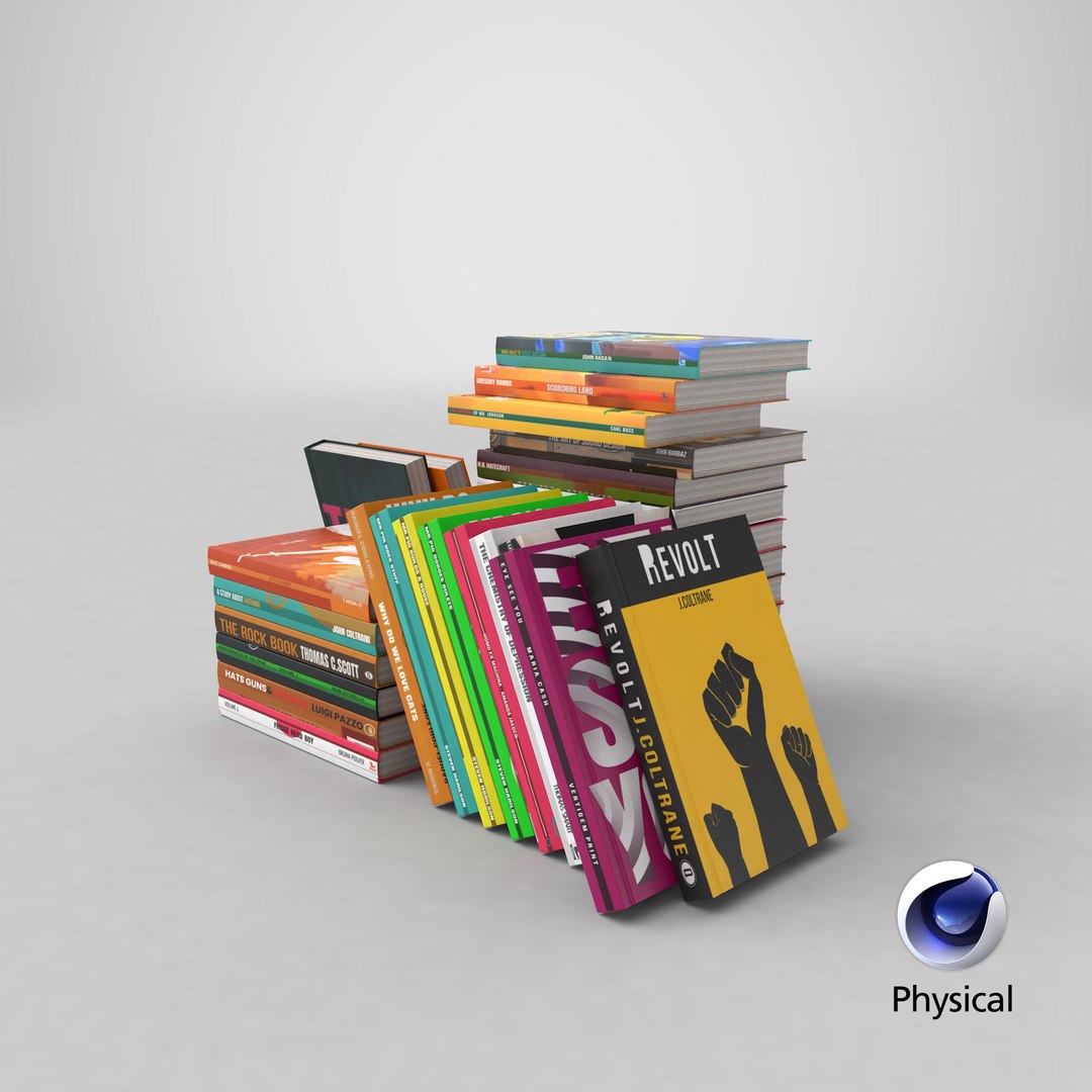 Real Modern Books 3D Model - TurboSquid 1587448