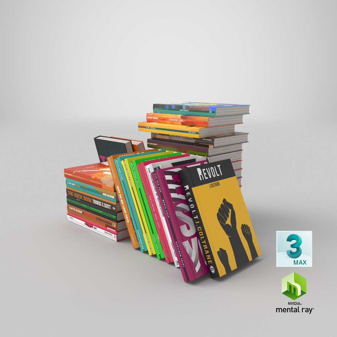 Real Modern Books 3D Model - TurboSquid 1587448