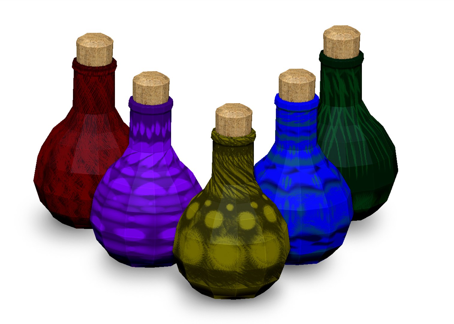 3d potion games model