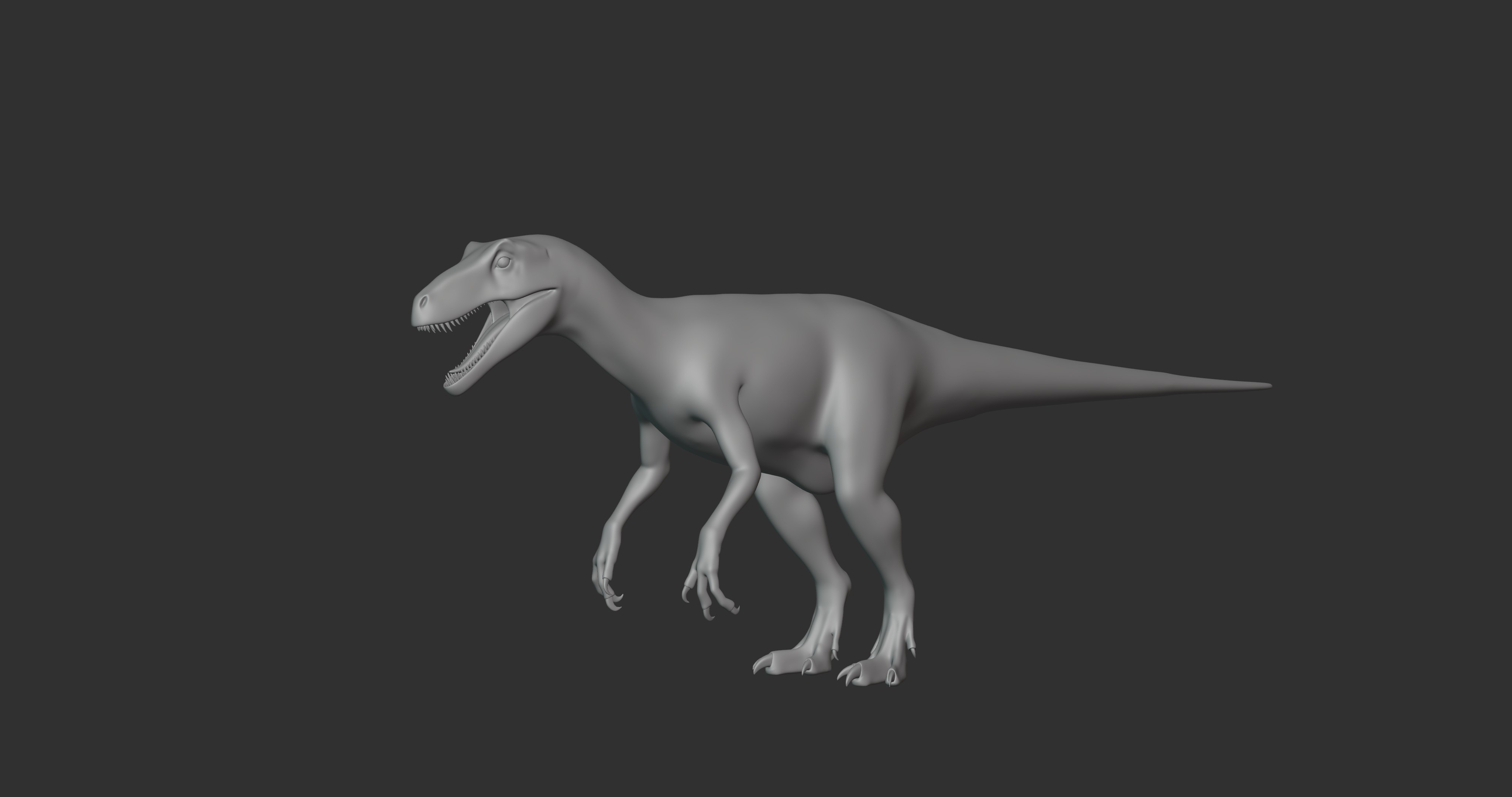 3D модель Fukuiraptor Basemesh Low Poly - TurboSquid 1994088