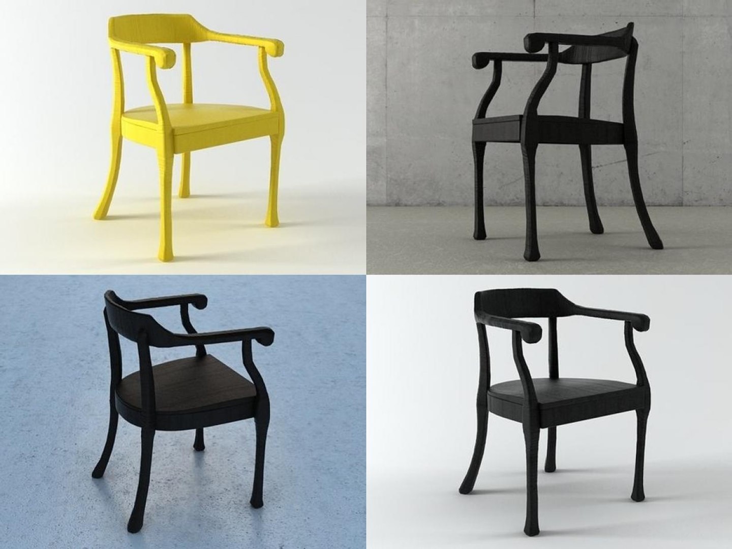 3D Raw Lounge Chair - TurboSquid 1183016