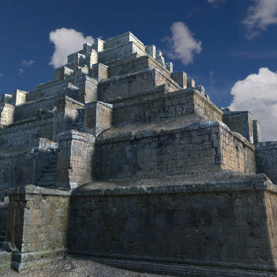 Pyramid Temple Pack 3 Obj