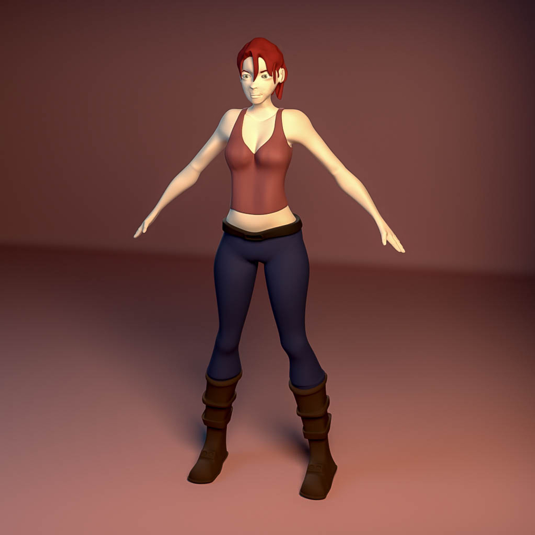 Emma cartoon character 3D model - TurboSquid 1462387