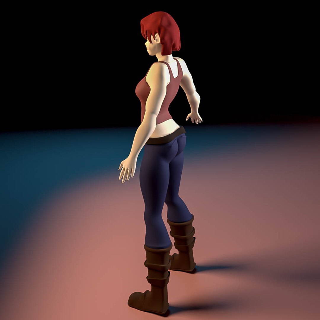 Emma Cartoon Character 3D Model - TurboSquid 1462387