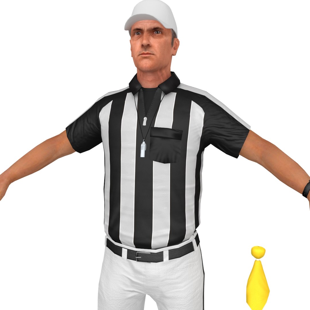 Football Referee 3D Model - TurboSquid 1299861