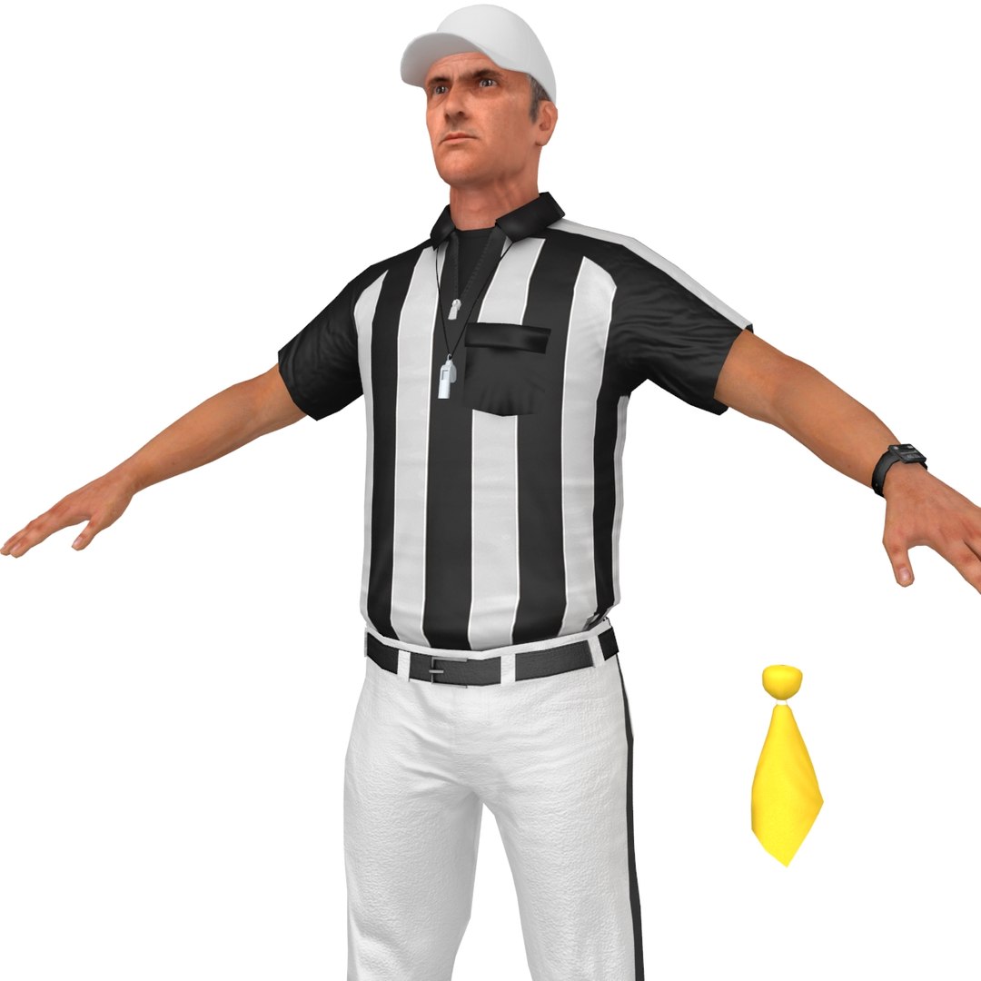 Football Referee 3D Model - TurboSquid 1299861