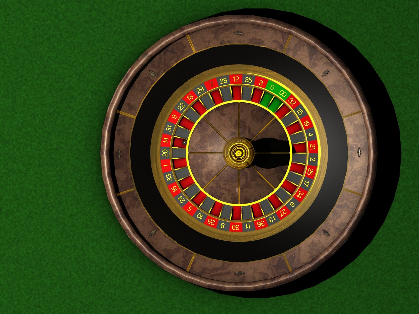 3d Roulette Table Wheel