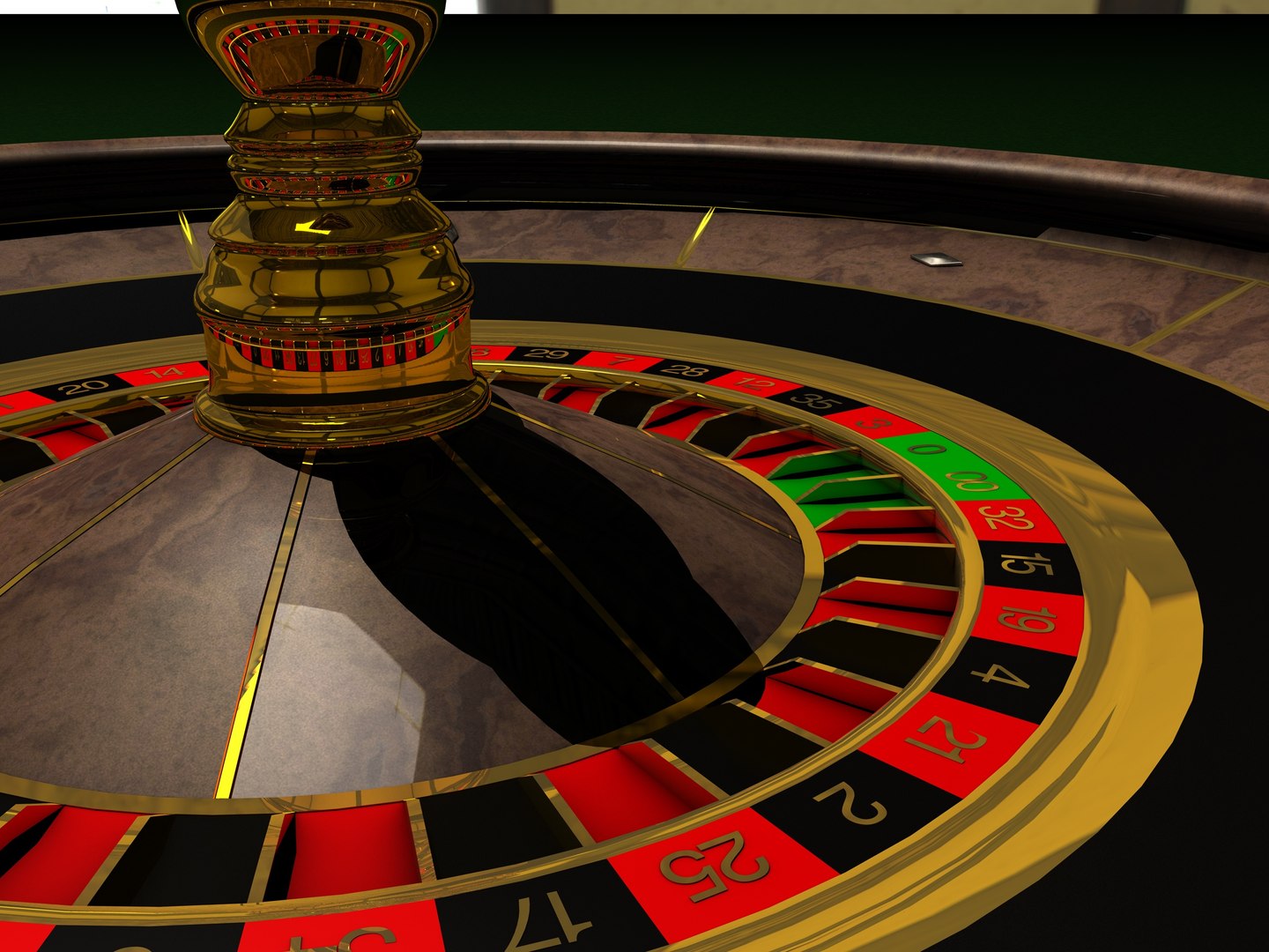 3d Roulette Table Wheel