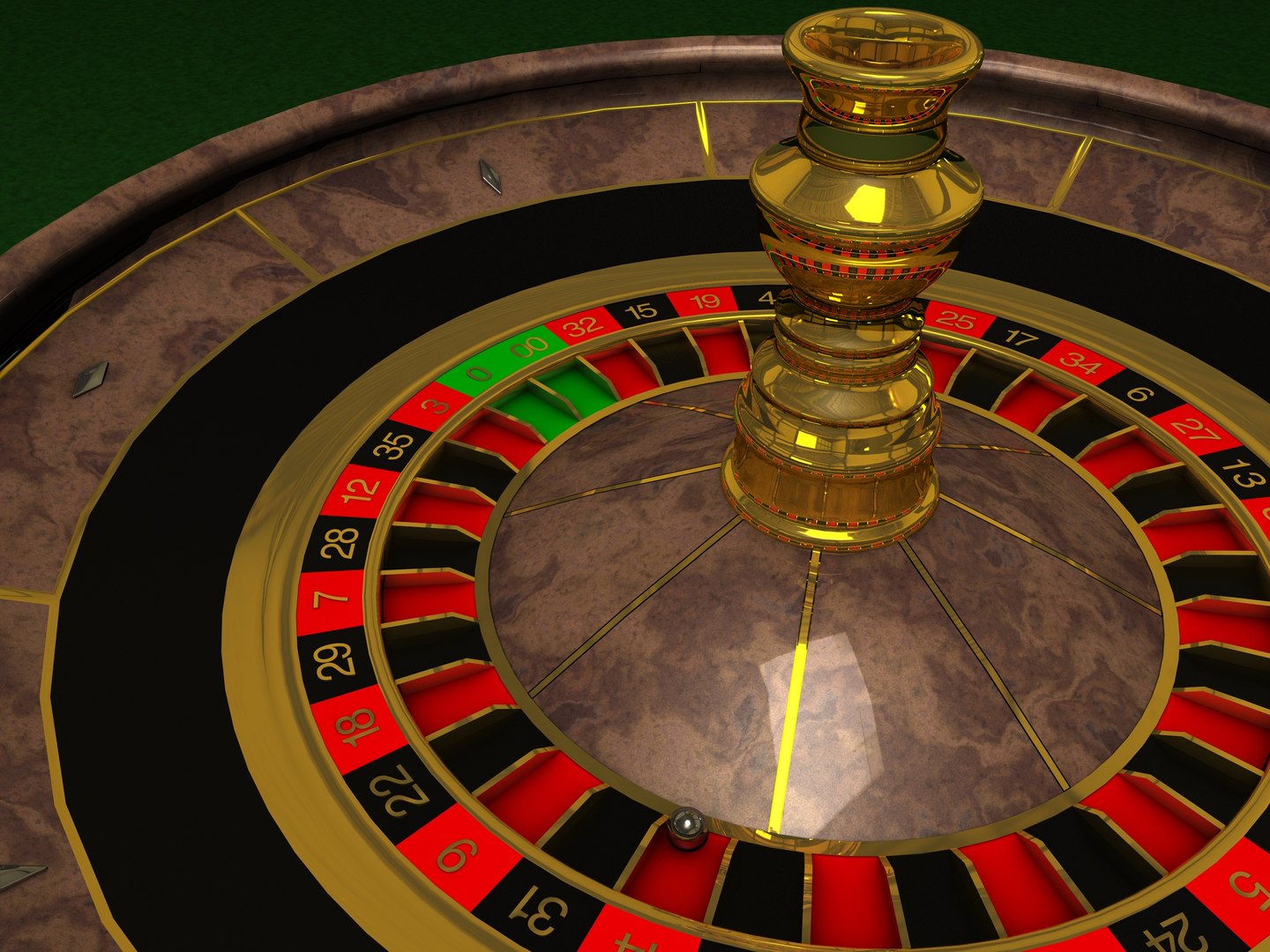 3d Roulette Table Wheel