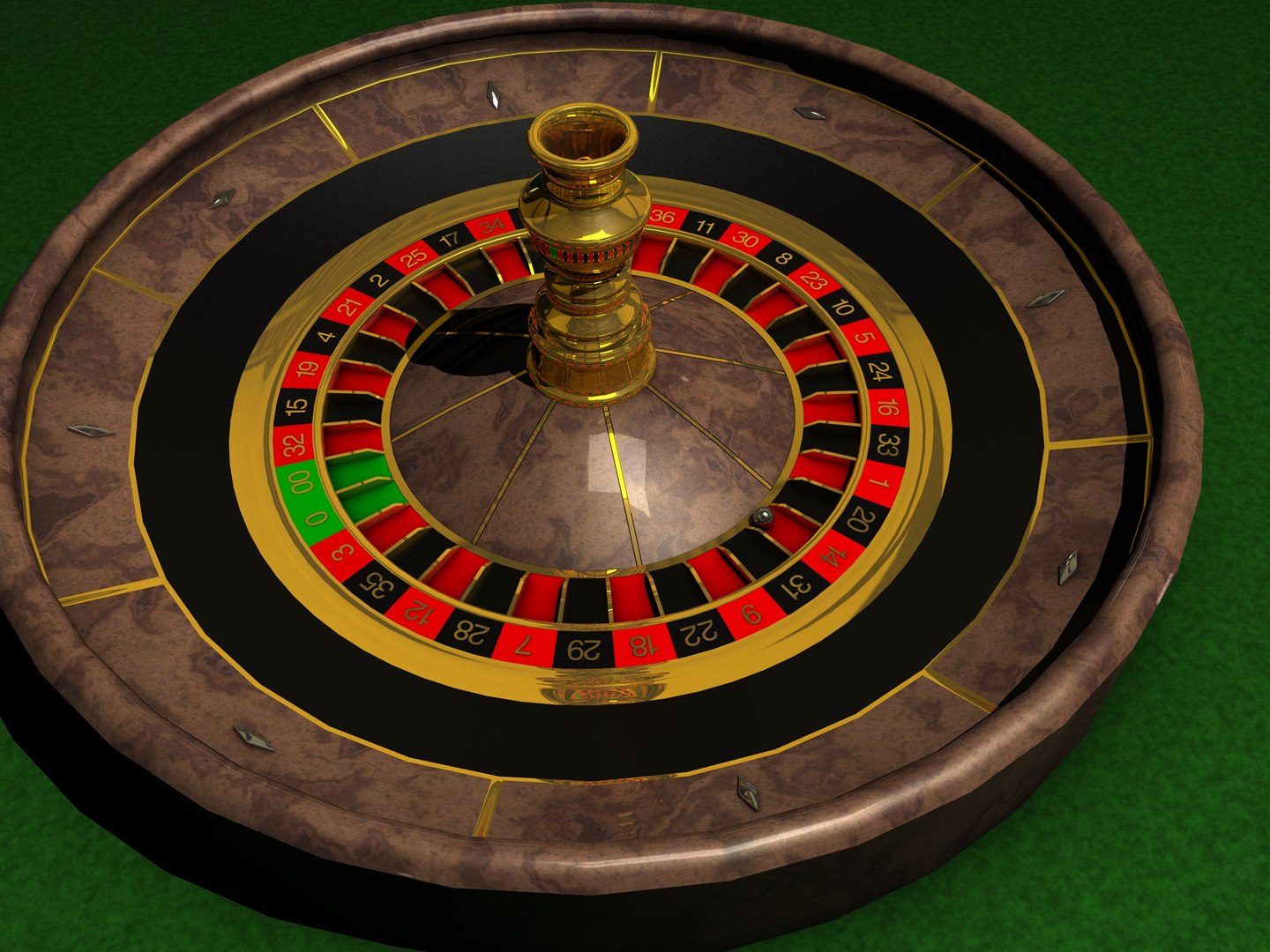 3d Roulette Table Wheel