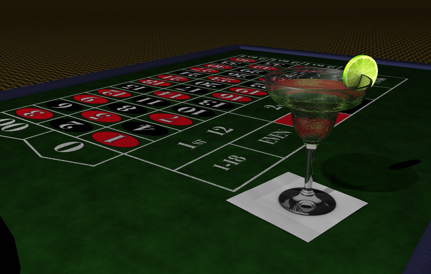 3d Roulette Table Wheel