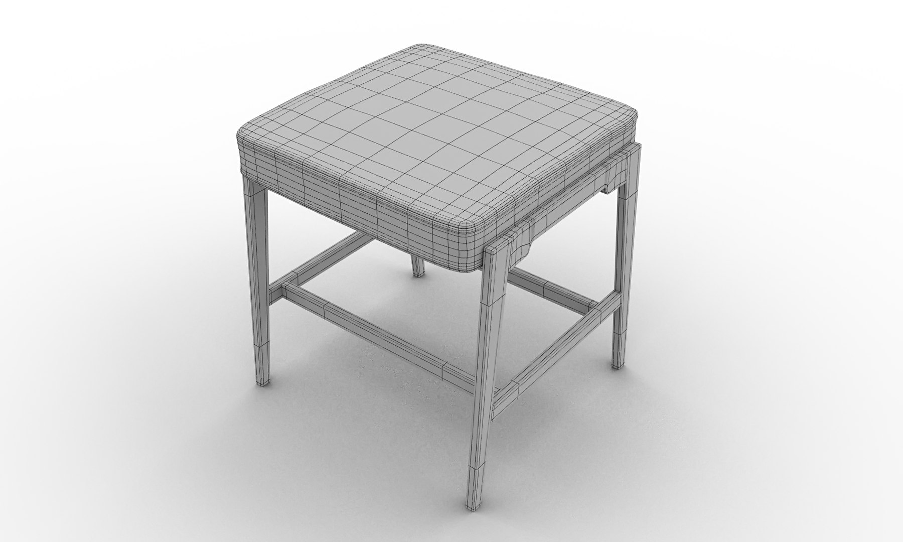 3D waterworks drake stool interior model - TurboSquid 1626603