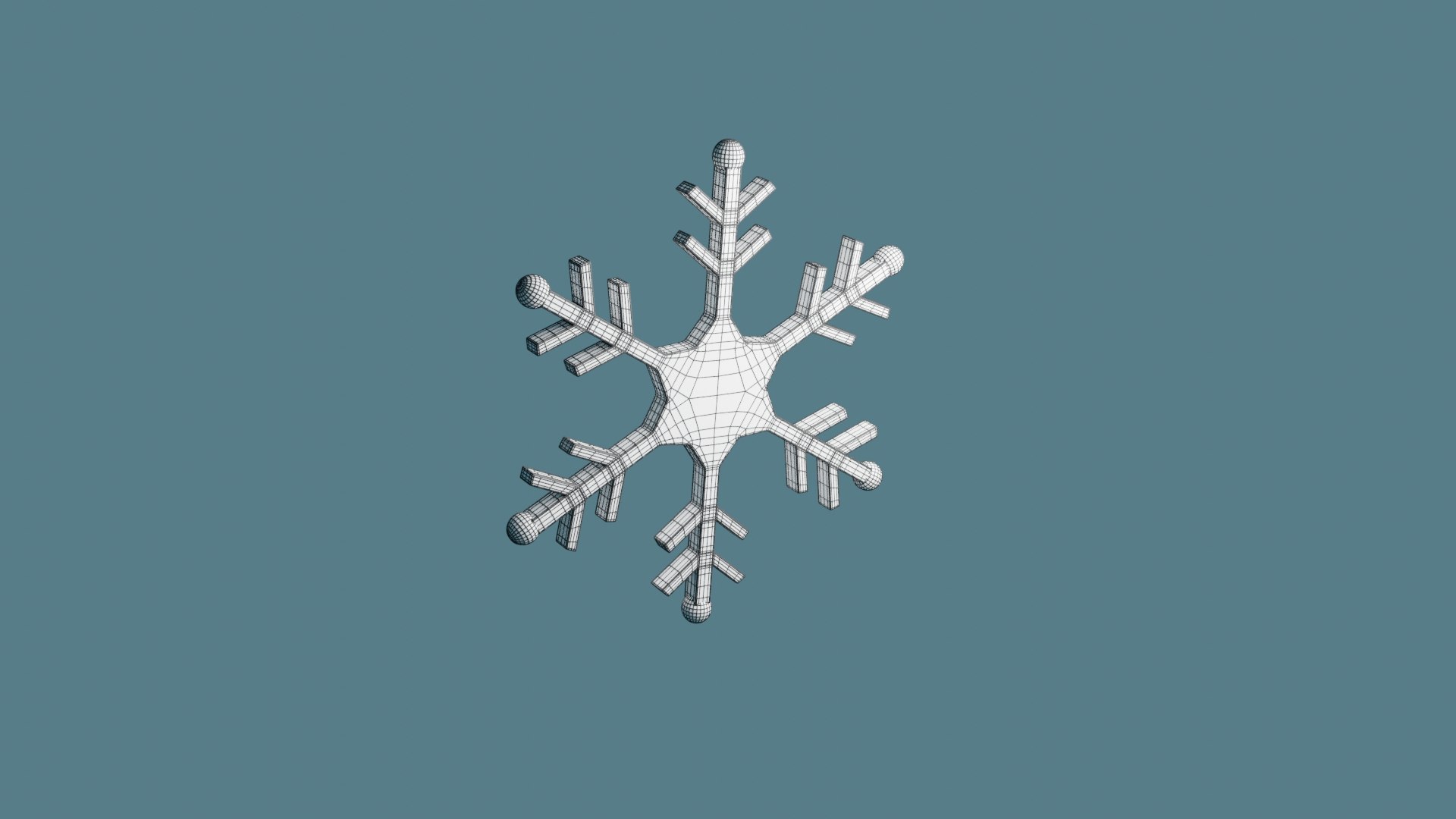 Snow Flake 3D - TurboSquid 2036948