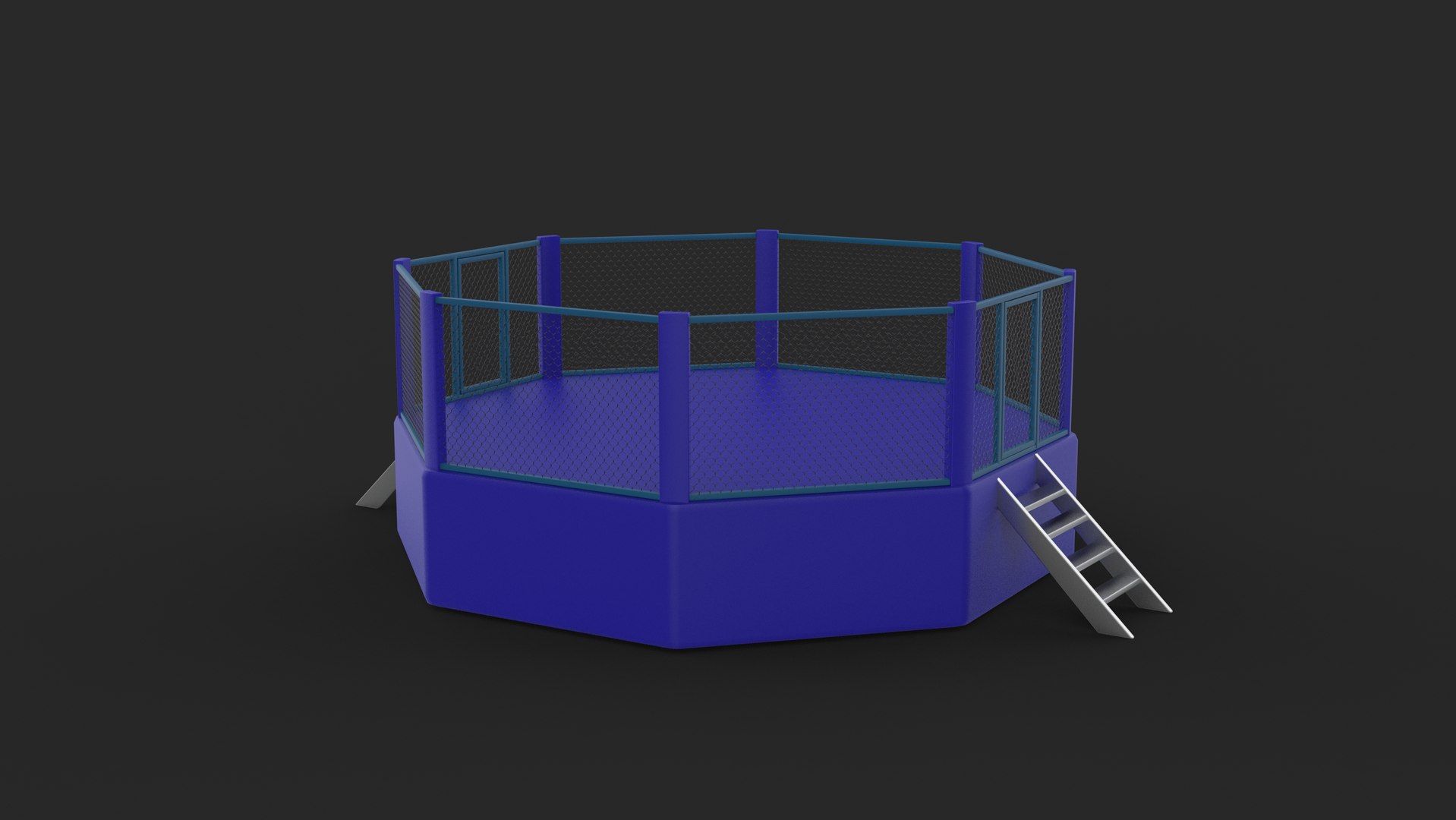Modern MMA Ring 3D Model 3D Model - TurboSquid 2378079