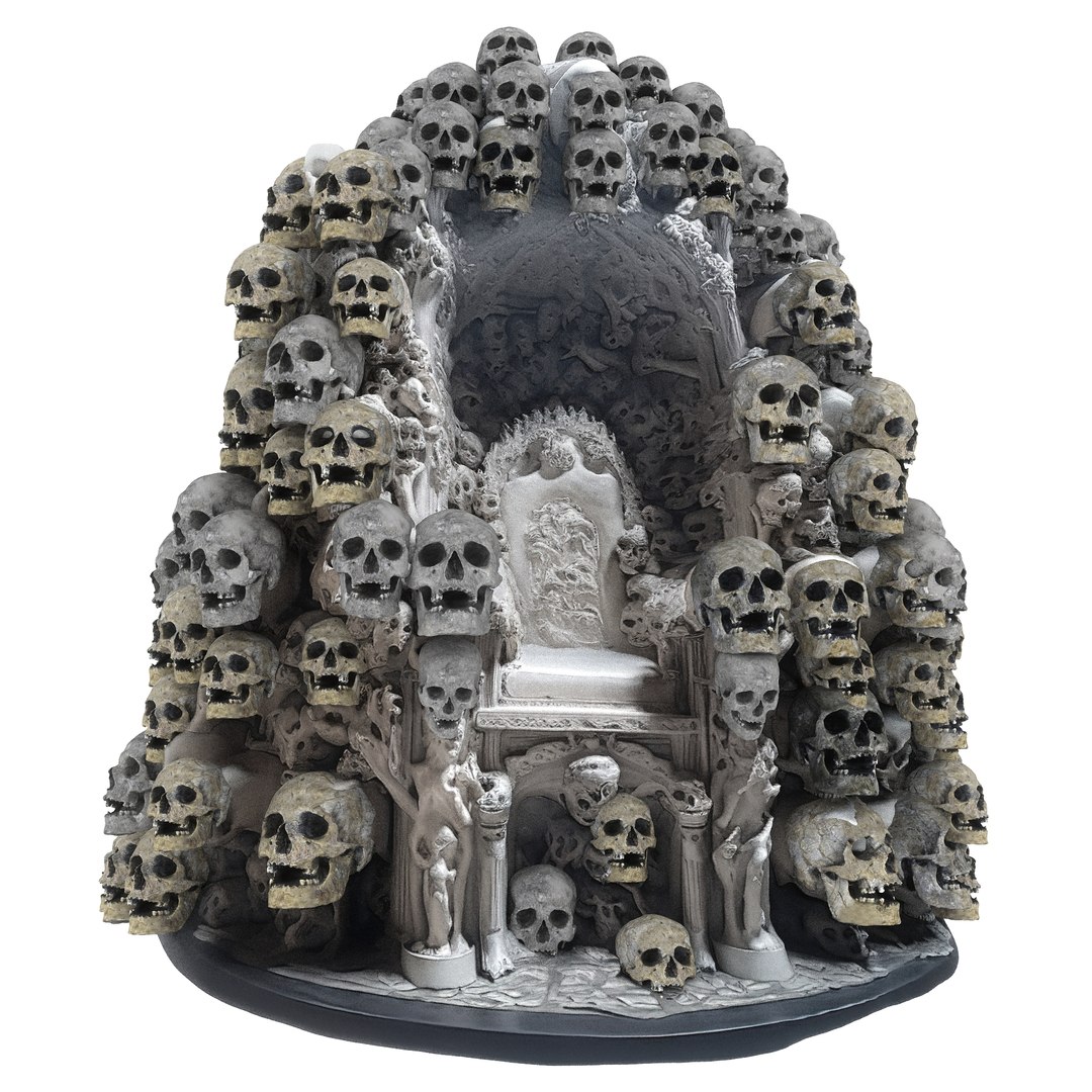 3D A Throne Of Skulls - TurboSquid 2066695