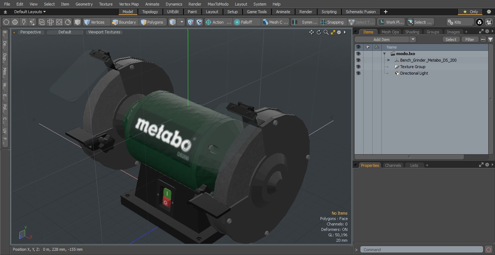 3D Bench Grinder Metabo DS 200 - TurboSquid 2031227