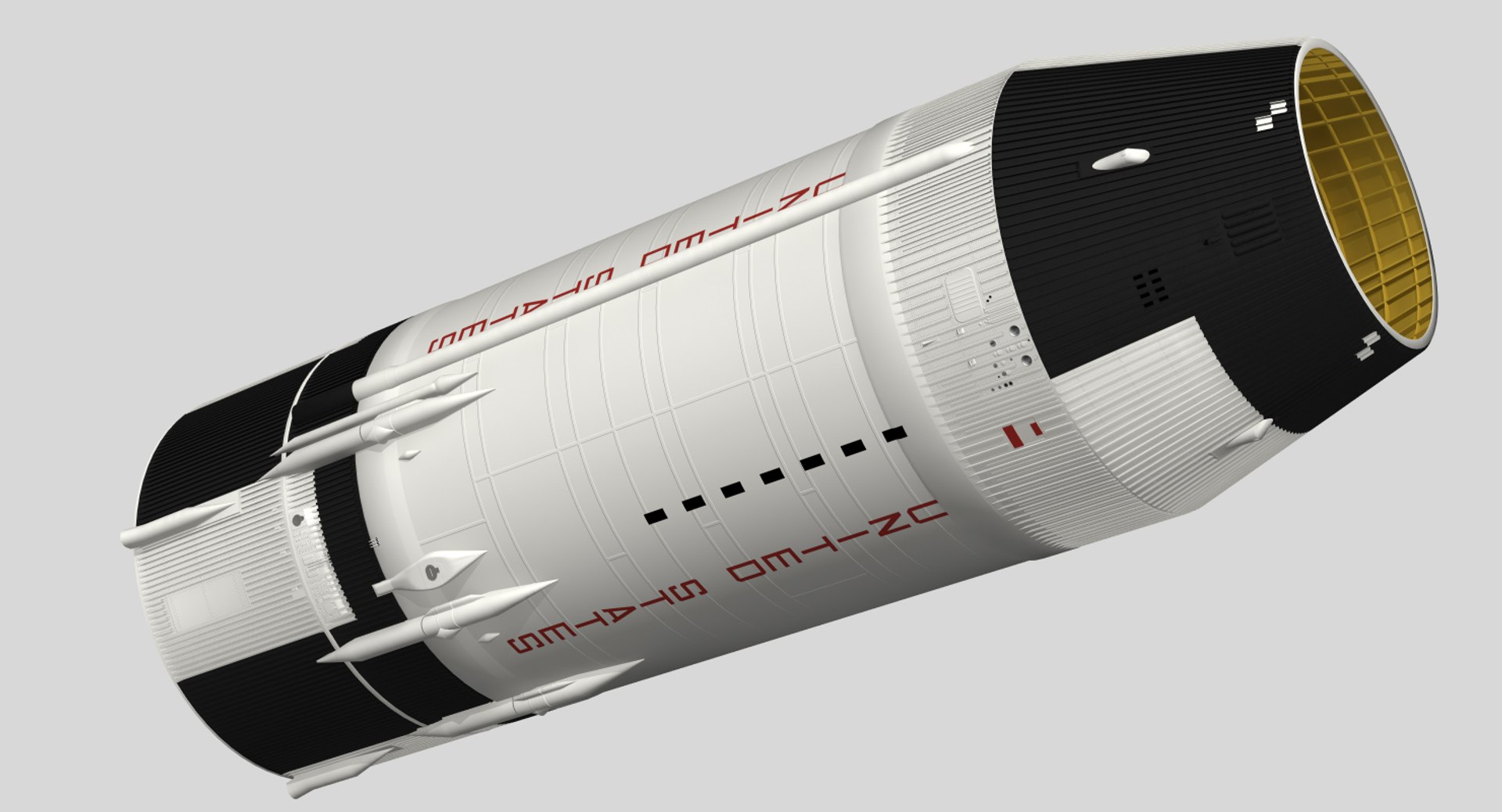 Saturn v s-ii stage 3D - TurboSquid 1213643