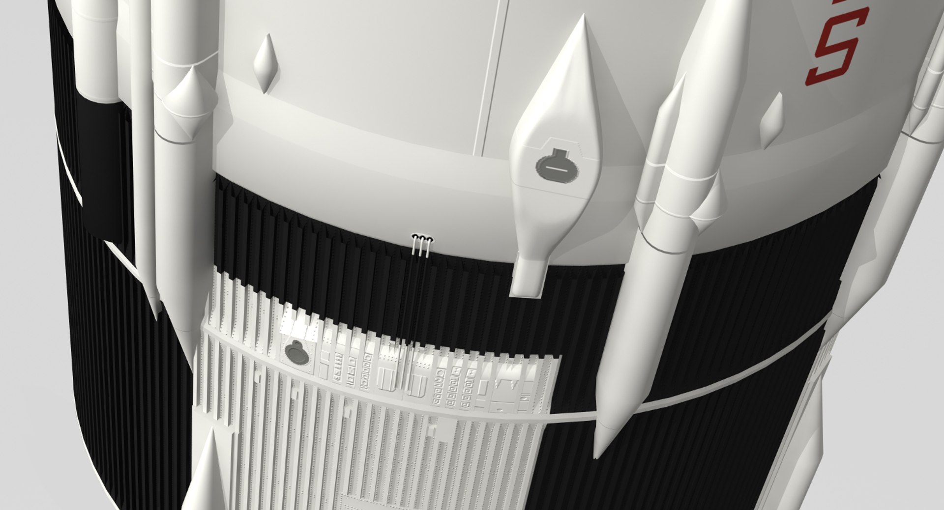 Saturn v s-ii stage 3D - TurboSquid 1213643