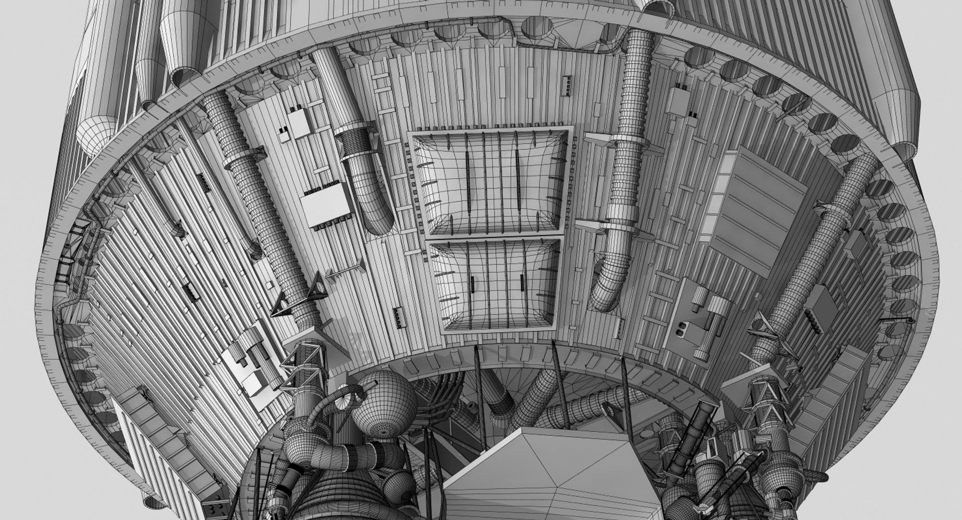 Saturn v s-ii stage 3D - TurboSquid 1213643