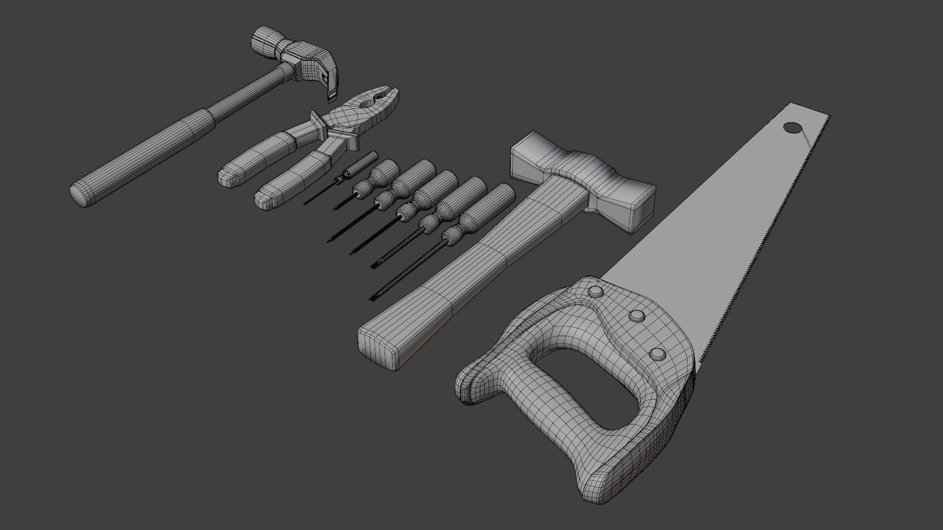 Workshop Tools 3D Model - TurboSquid 1845530