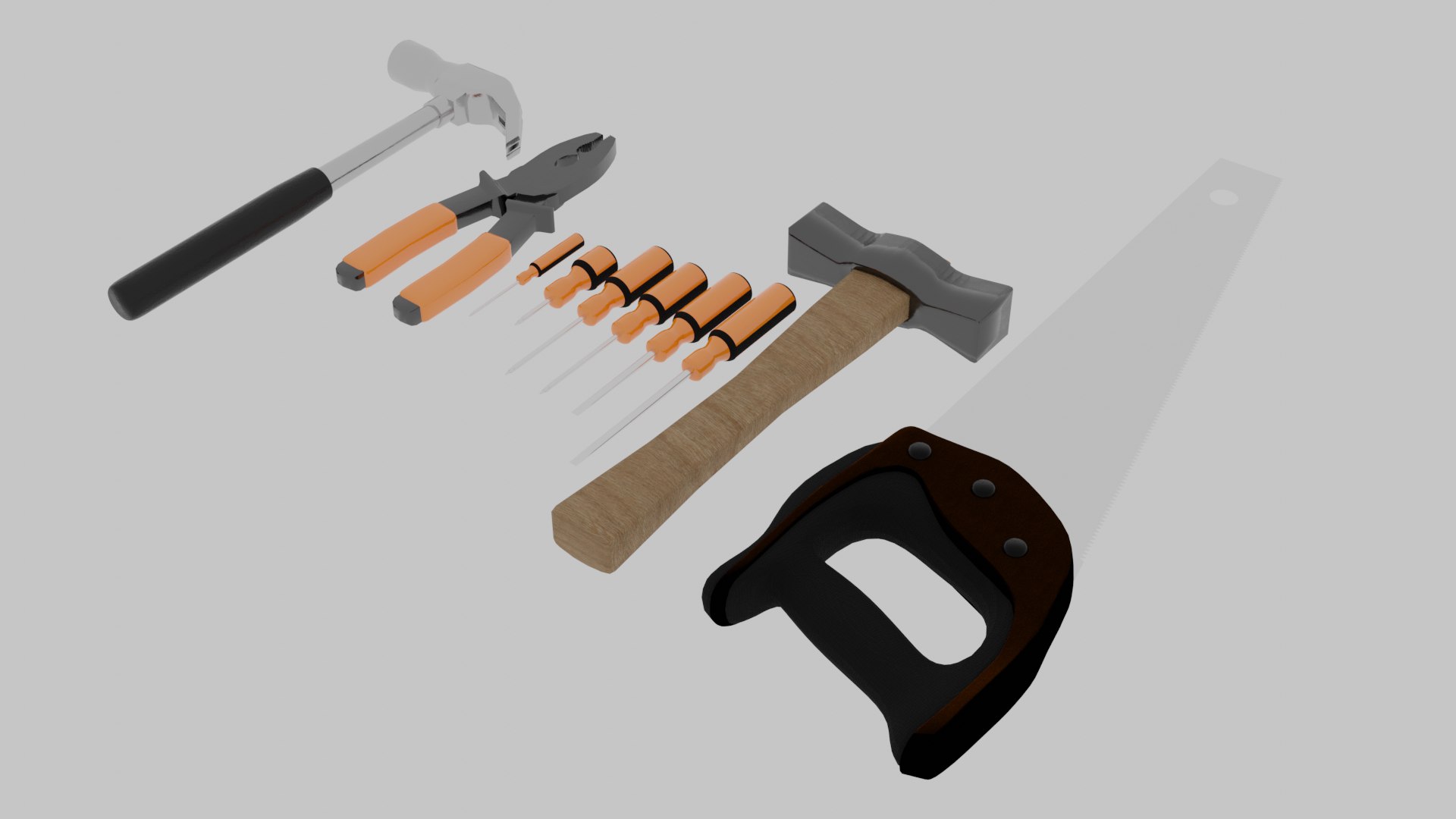 Workshop Tools 3D Model - TurboSquid 1845530