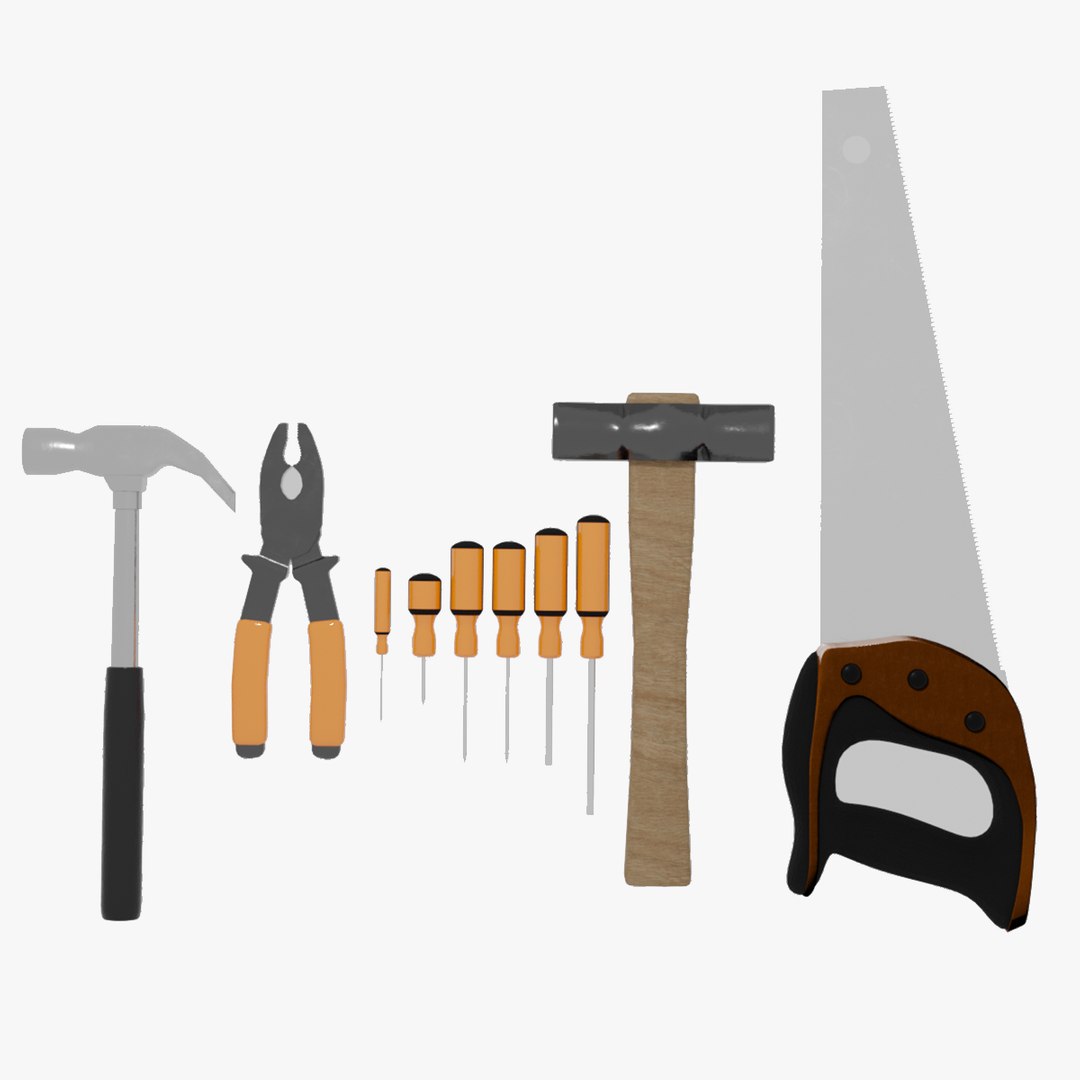 Workshop Tools 3D Model - TurboSquid 1845530