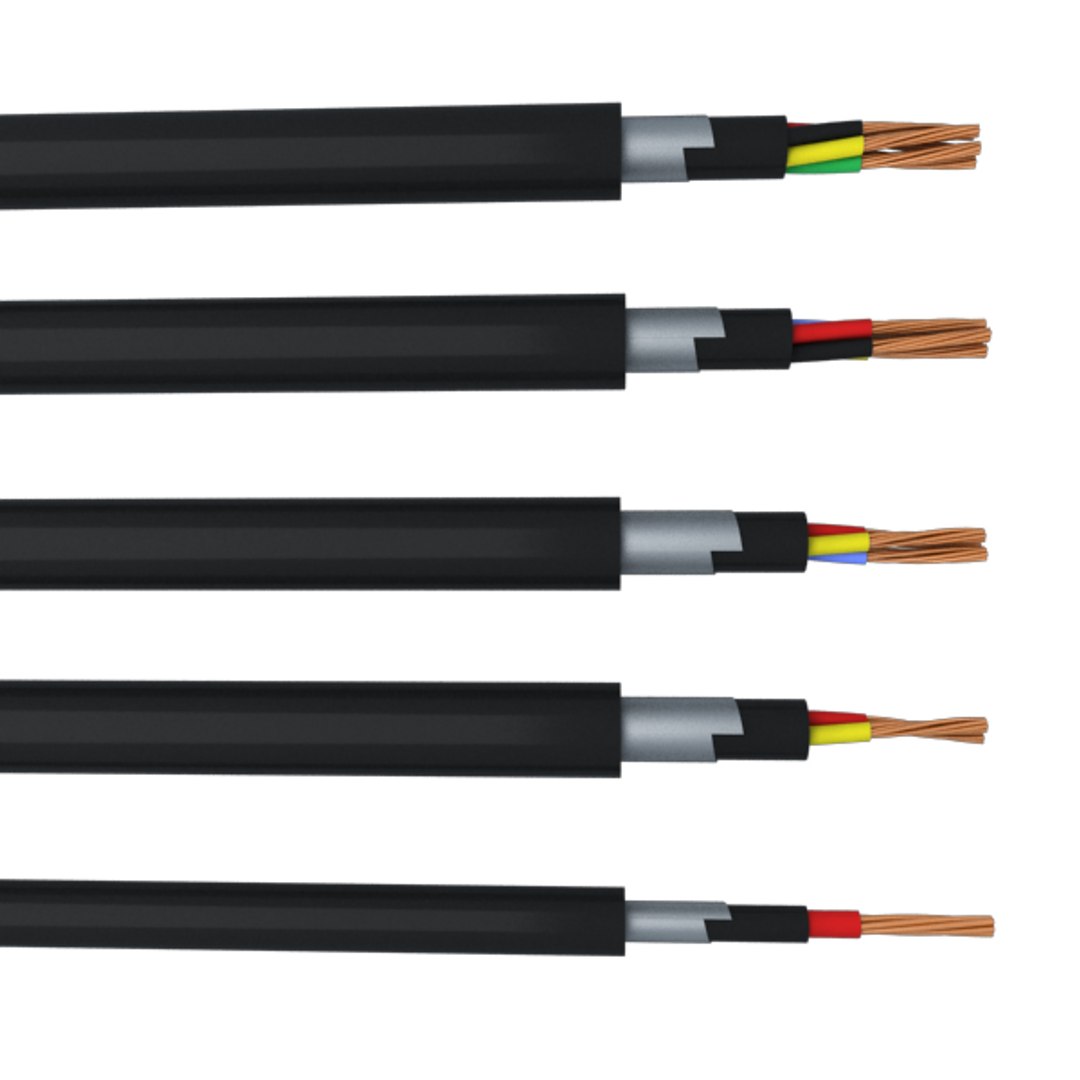 5 Cable Sta 3d Model