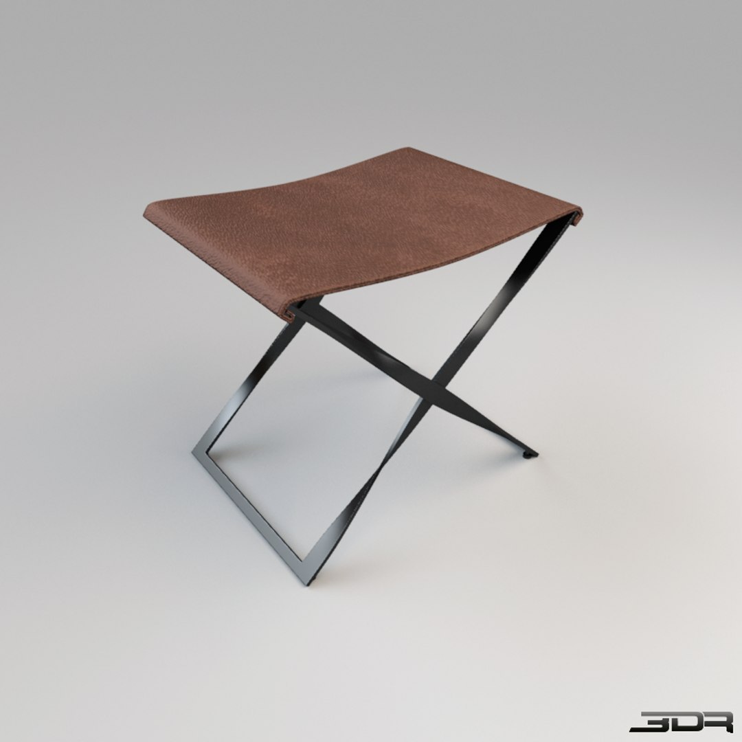 3ds max scissor stool