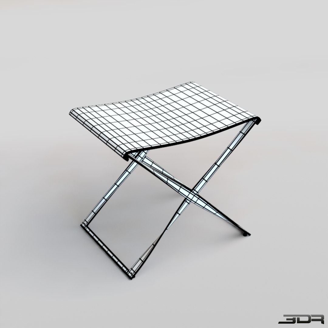 3ds max scissor stool