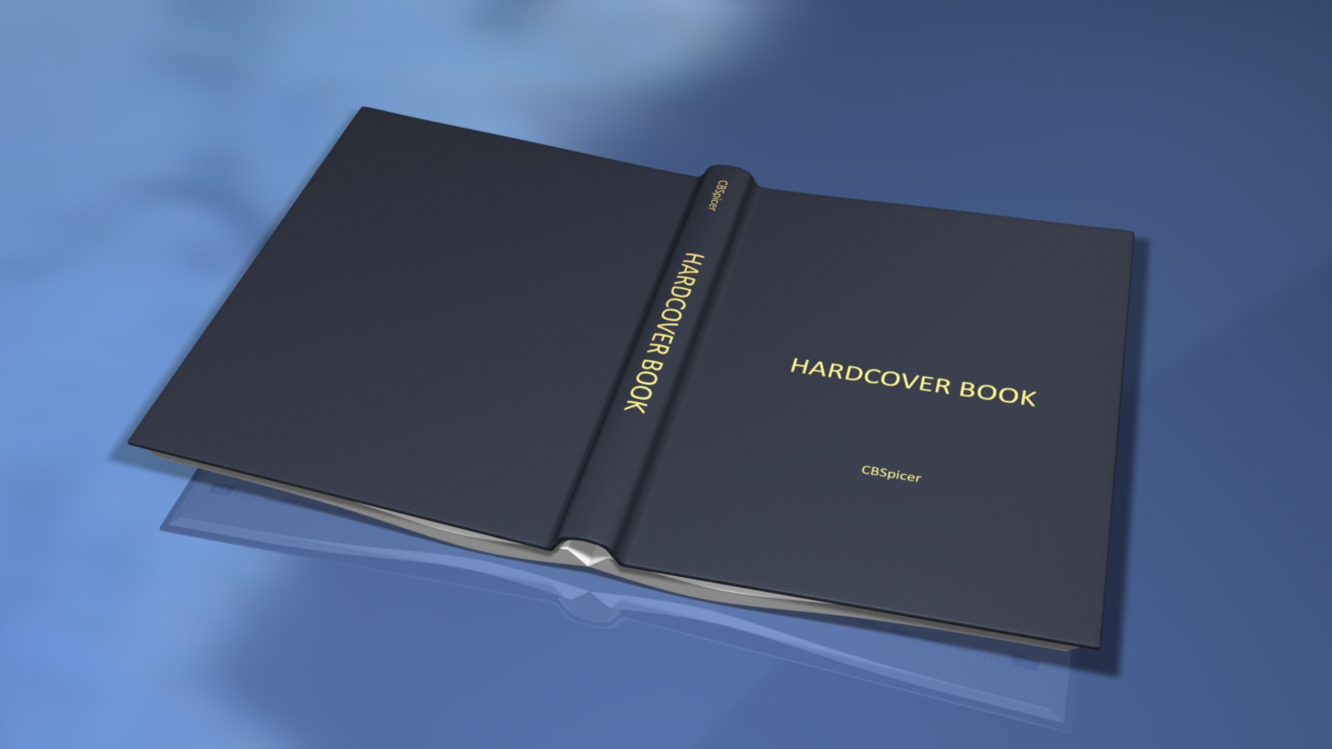 3d model hardcover book binding