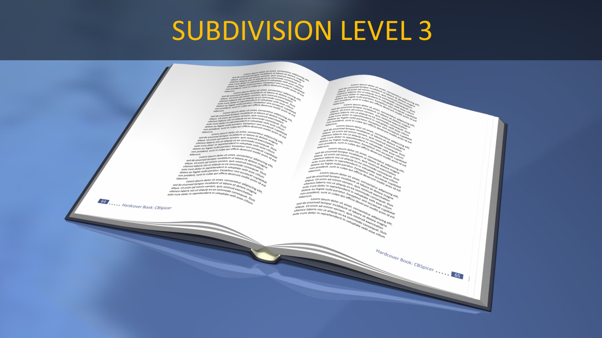 3d model hardcover book binding